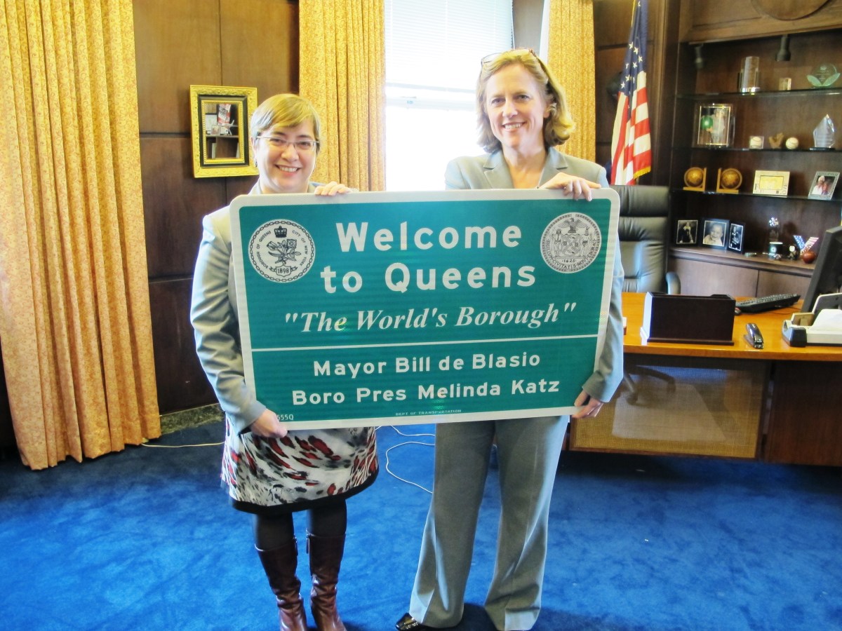 ‘The World’s Borough’ tagline added to Welcome to Queens signs – QNS