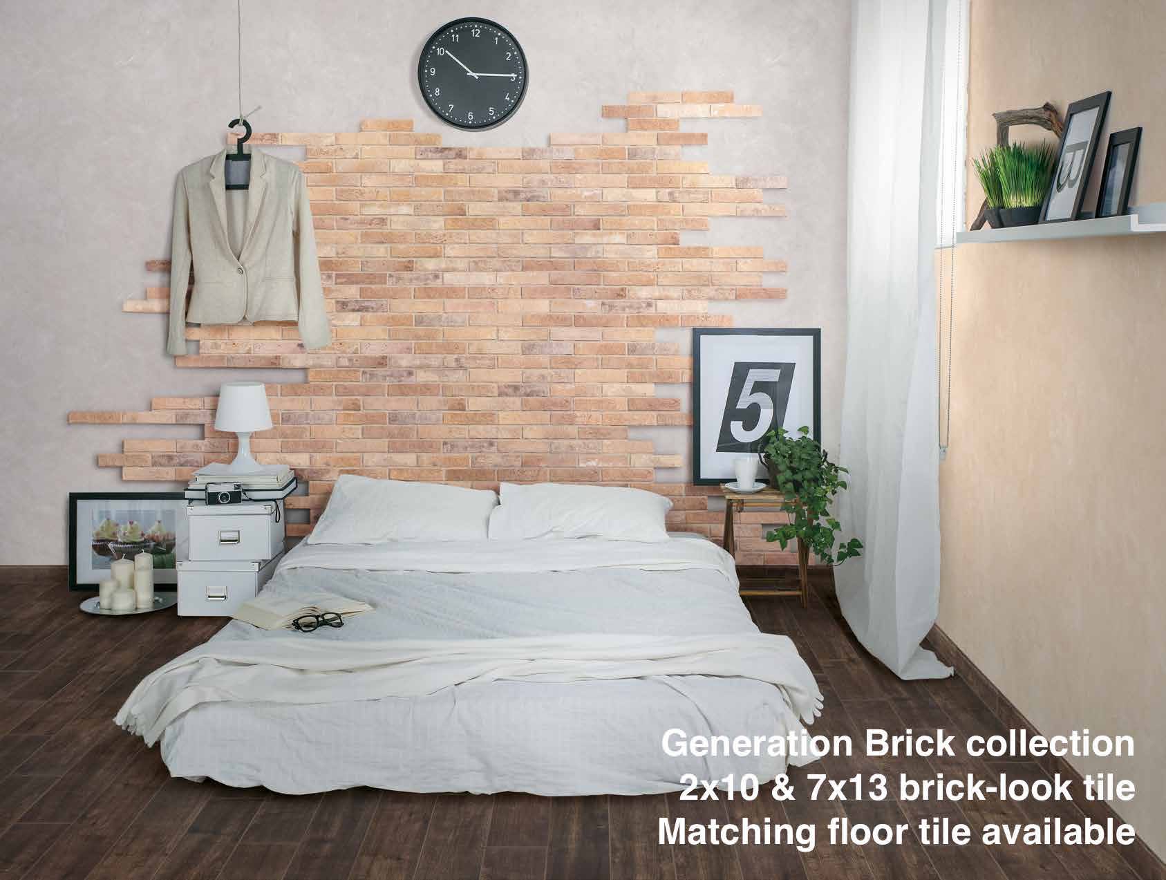 A modern twist on an old-time favorite: using brick-look porcelain tile ...
