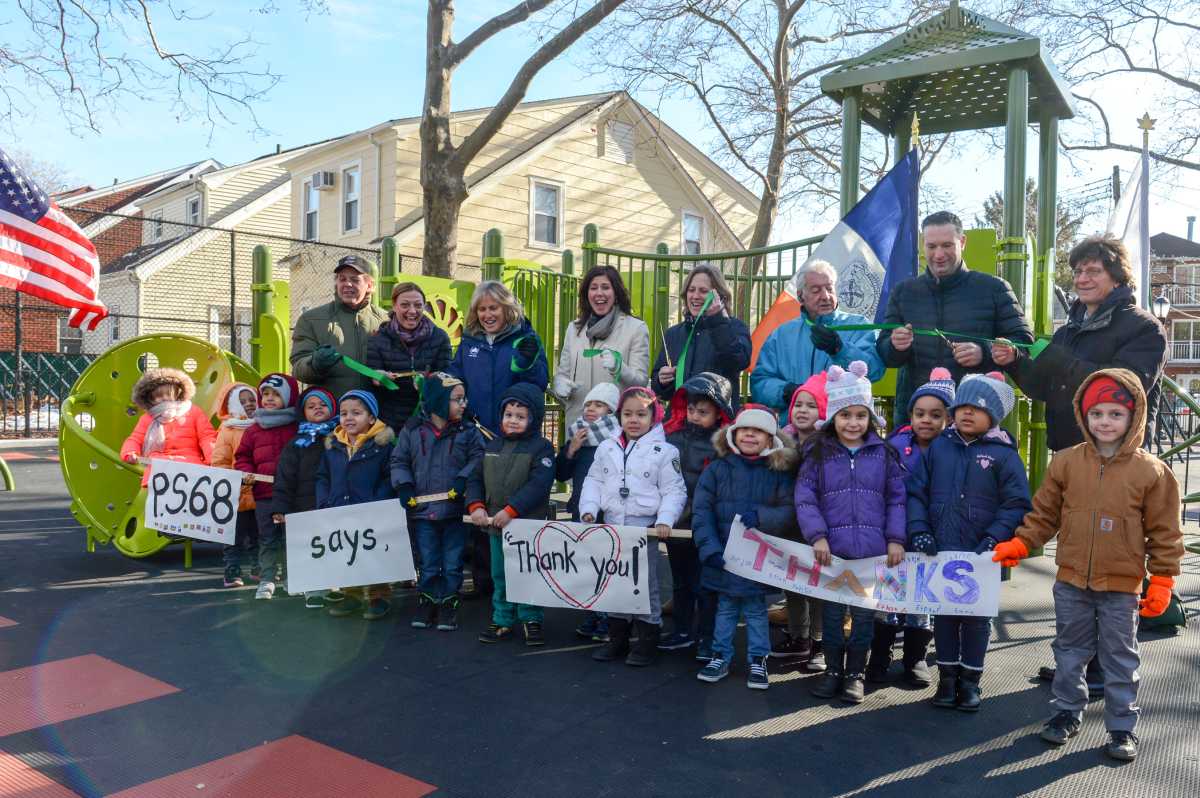 Check out the new look of Evergreen Playground in Glendale after a ...