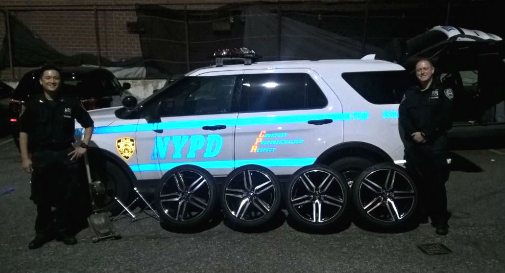 Duo stealing tires and rims in the middle of the night in College Point ...