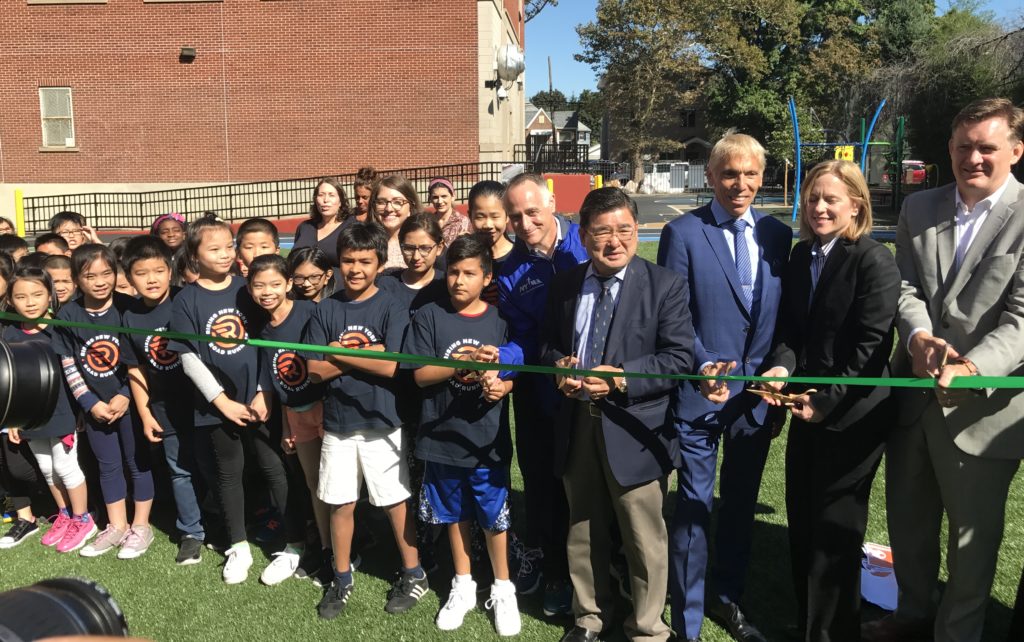 New playground with running track, outdoor classroom and more unveiled ...