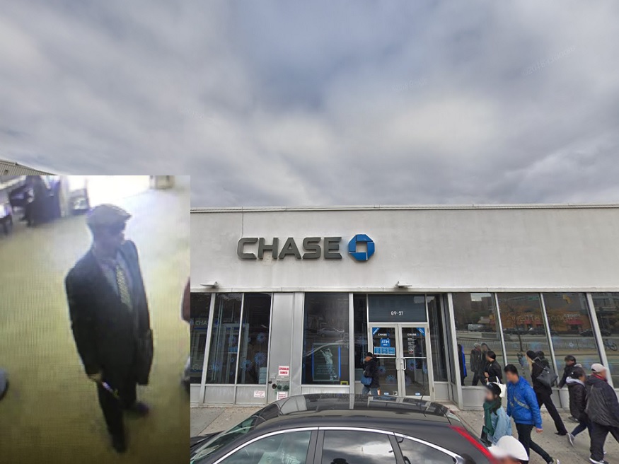 Man attempts a robbery at a Chase Bank in Elmhurst, but leaves without ...
