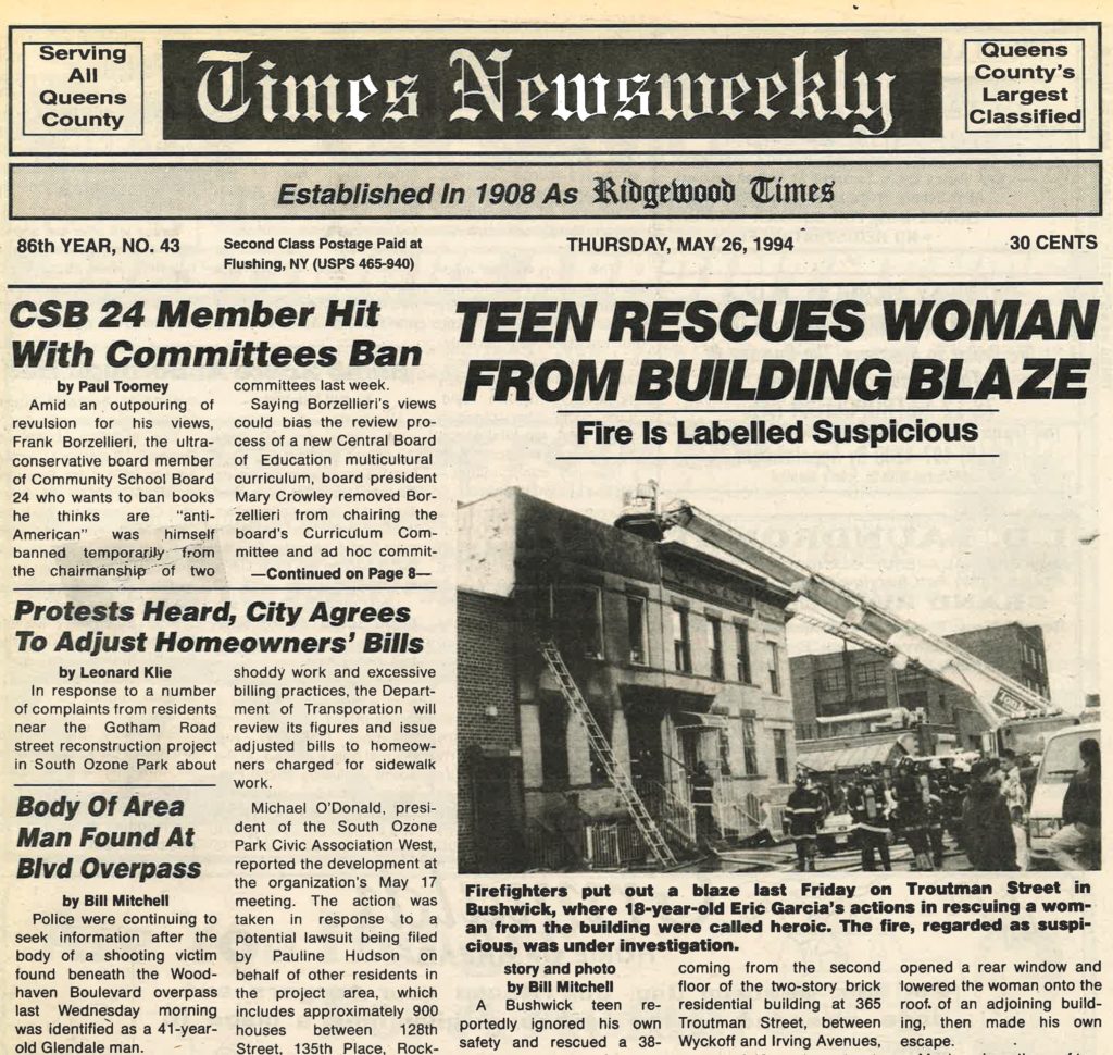 Here’s what made headlines in the Ridgewood Times 24 years ago — Our ...