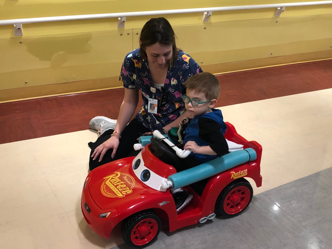 Physical therapists at Bayside’s St. Mary’s Hospital for Children ...