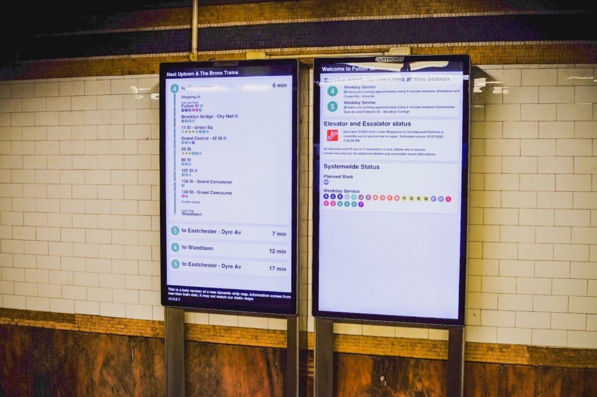 MTA adds 9,000 digital panels to keep riders informed and sell more ads ...