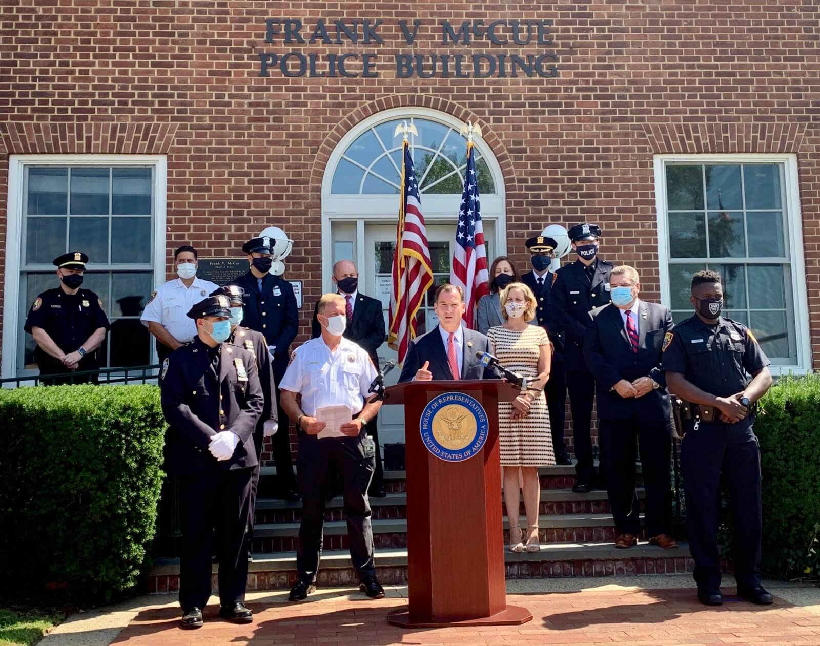 Suozzi honors Bayside’s 111th Precinct police officers displaying ...