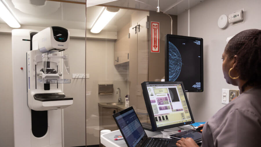 Mobile mammography bus makes breast cancer screenings more accessible ...