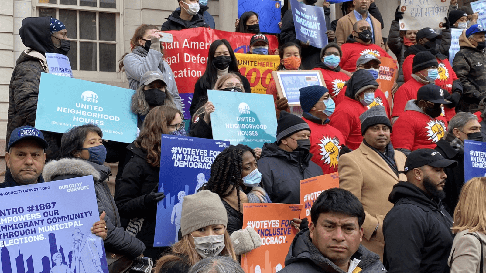 Mayor Adams awaits analysis of noncitizen voting rights bill before ...