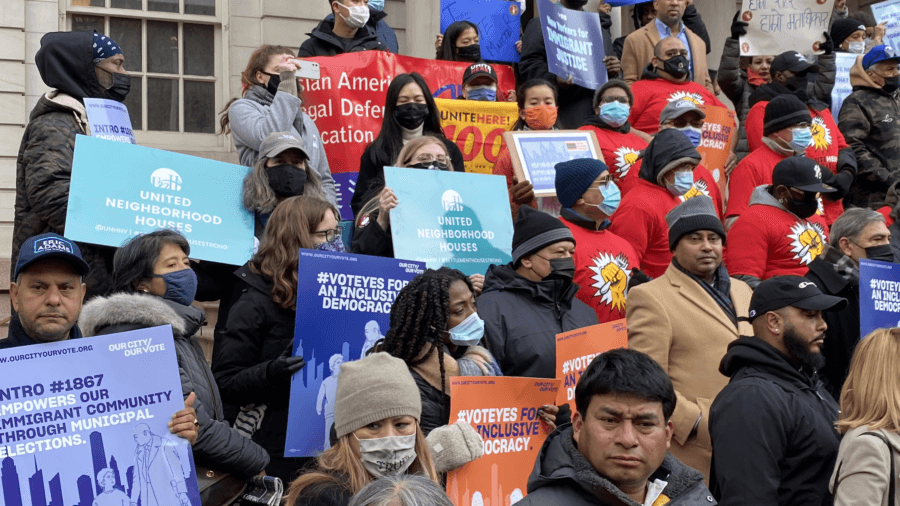 Mayor Adams awaits analysis of noncitizen voting rights bill before ...