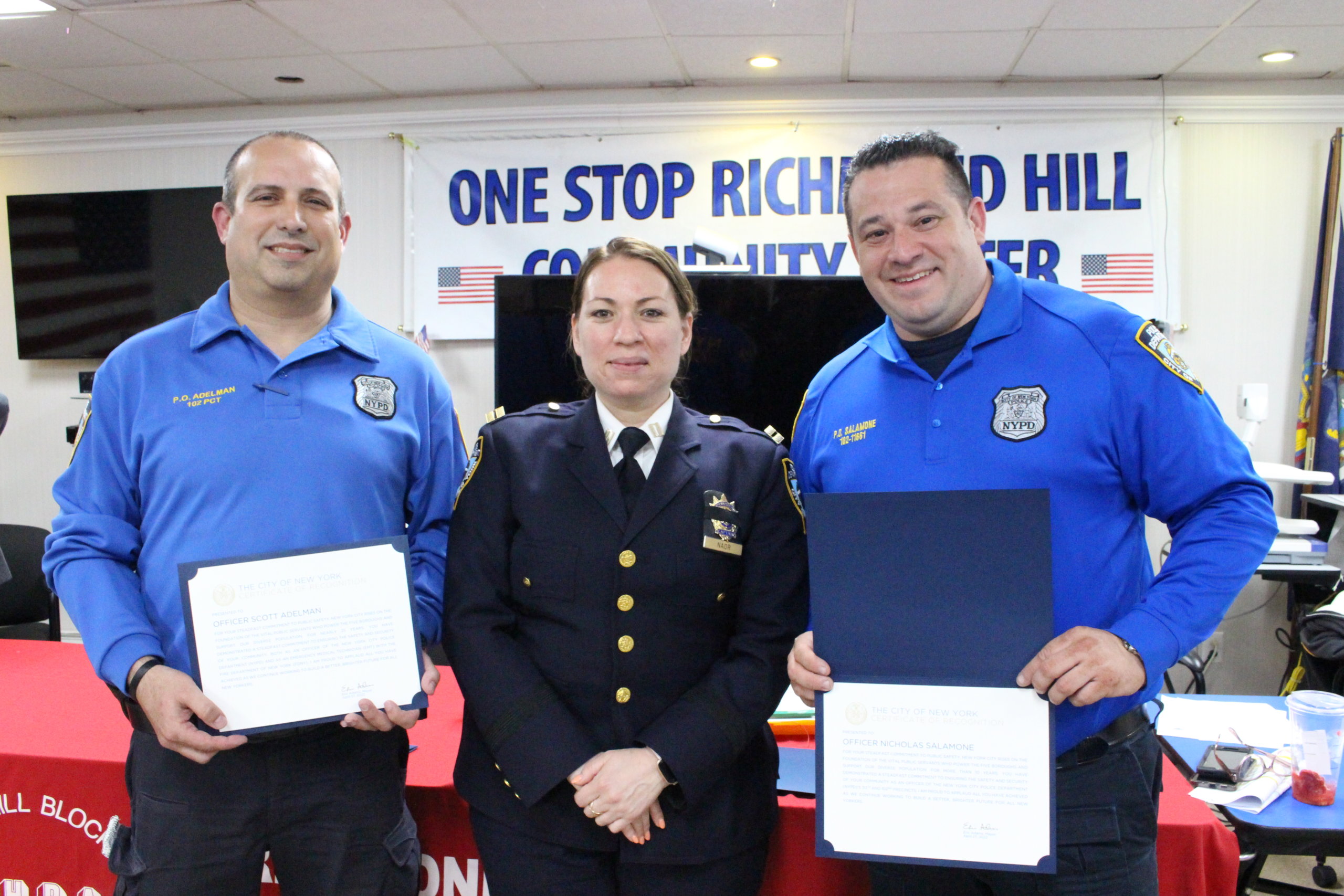 Richmond Hill Block Association honors 102nd Precinct cops for building ...
