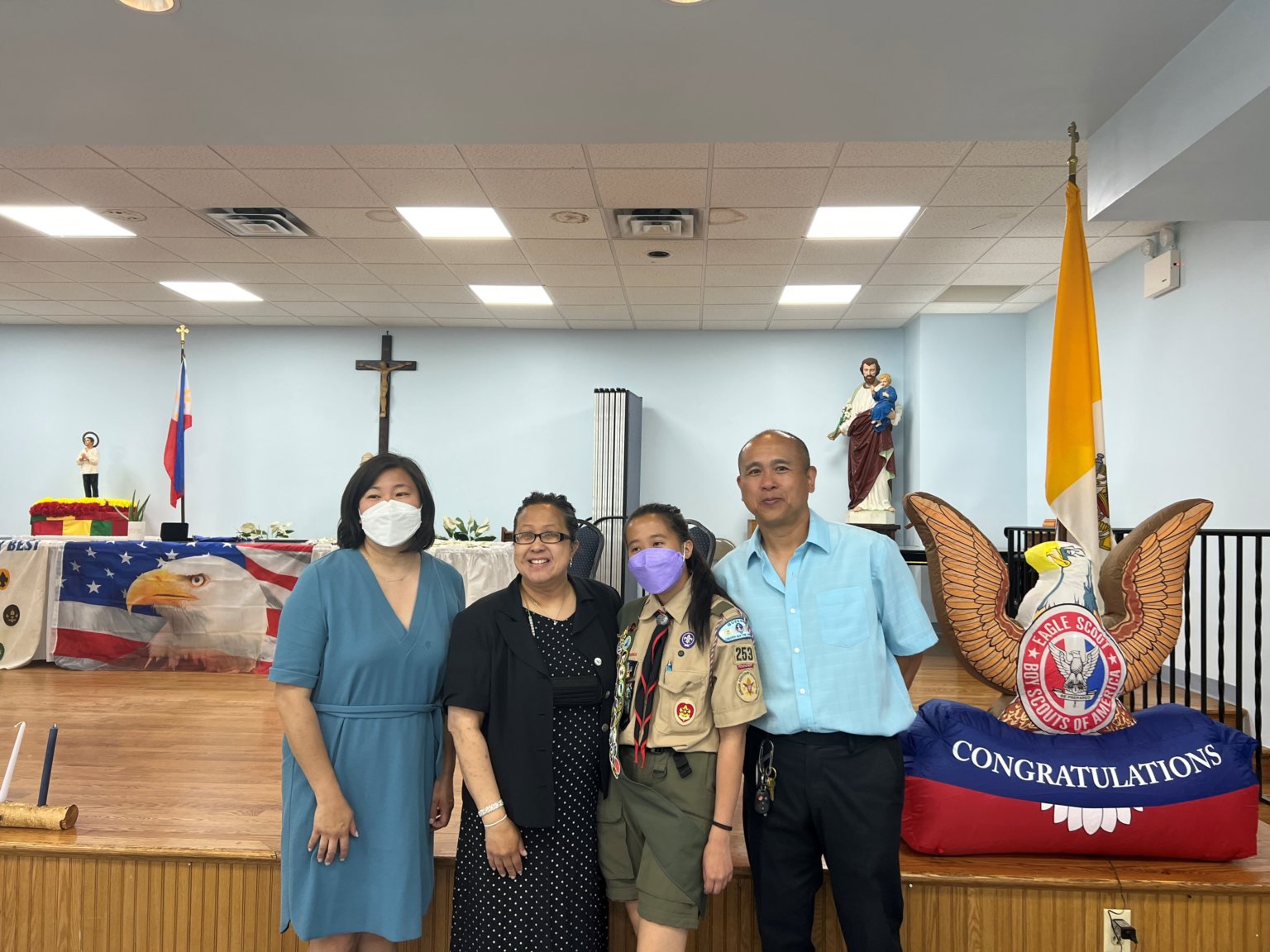 Congresswoman Meng honors Fresh Meadows resident as first female Eagle ...