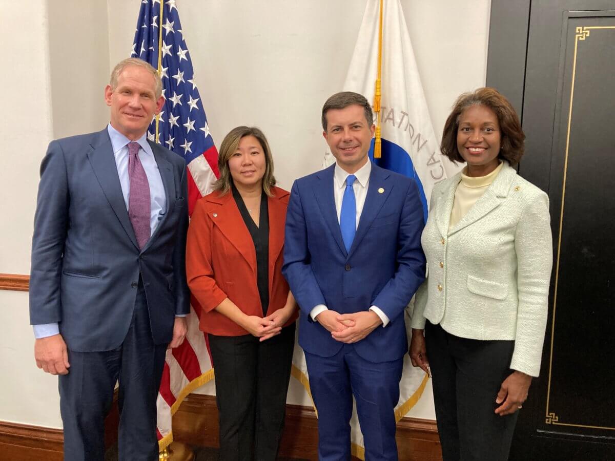 Rep. Meng, U.S. Transportation Secretary Pete Buttigieg talk NYC ...