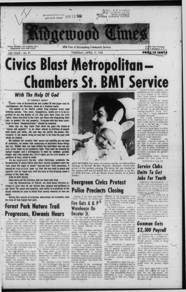 Ridgewood Times: April 11, 1968 – QNS