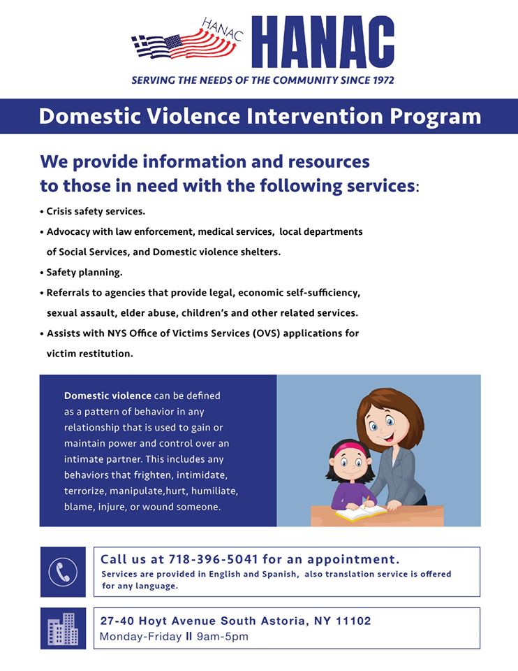 NYC nonprofit DOVE program providing assistance for domestic abuse ...