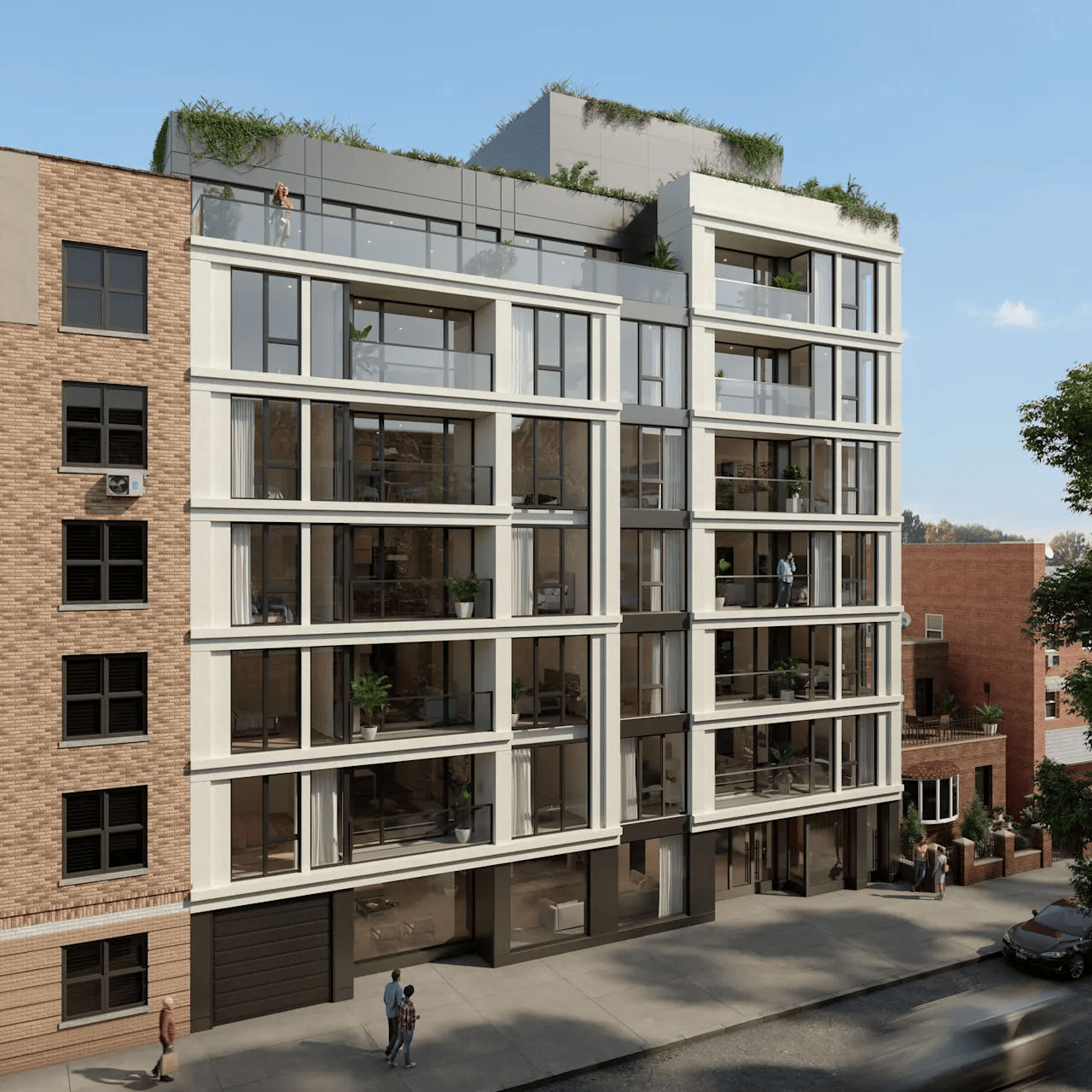 Construction tops out for 7-story residential building on Crescent ...