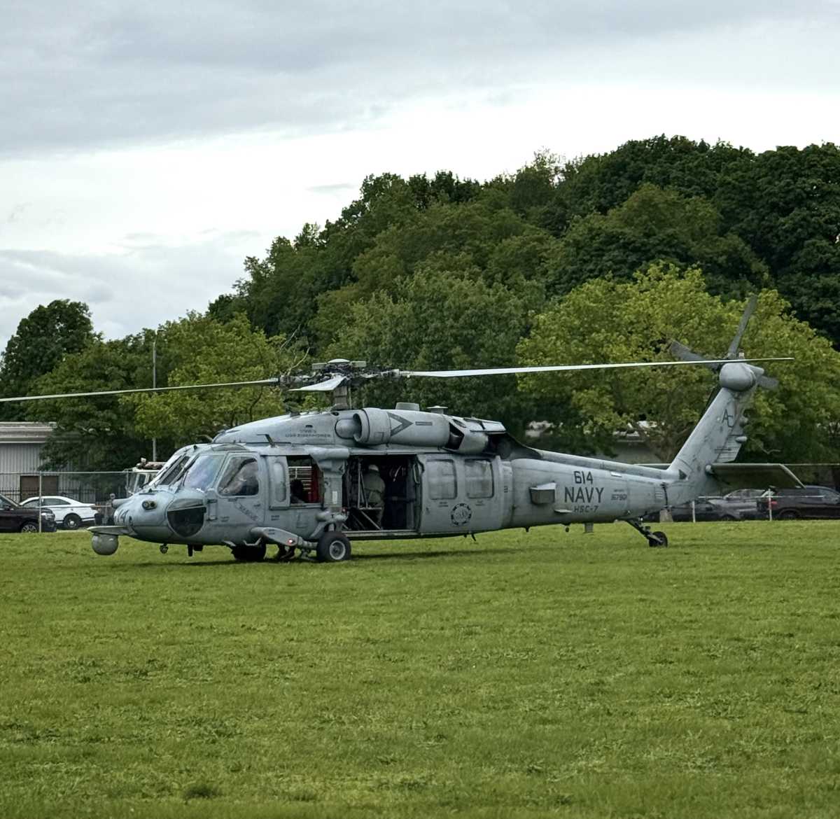Benjamin Cardozo High School hosts landmark Fleet Week helicopter landing