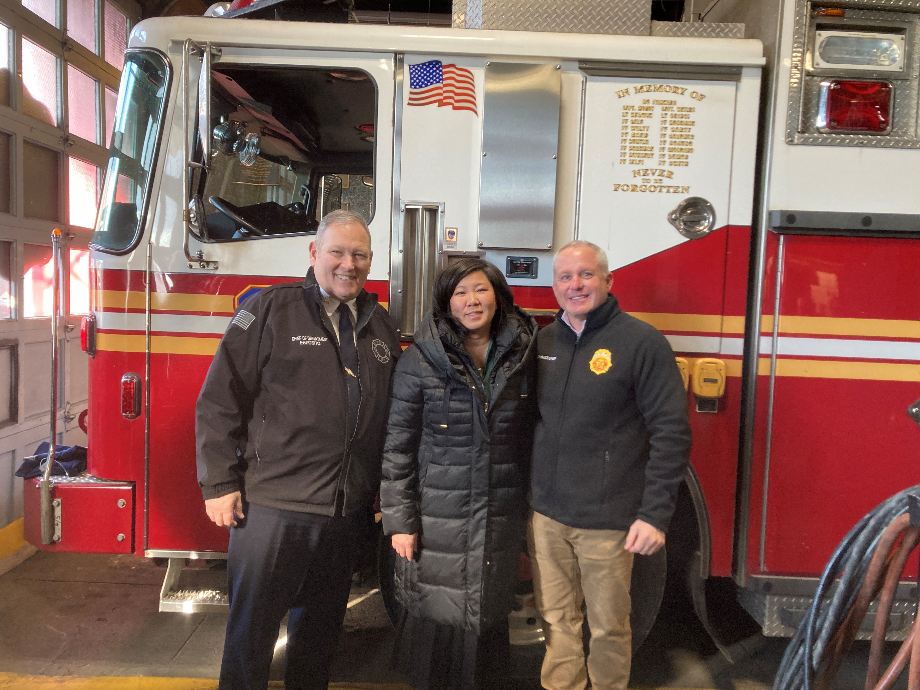 Rep. Grace Meng visits FDNY’s Squad 288/HazMat 1 in Maspeth – QNS