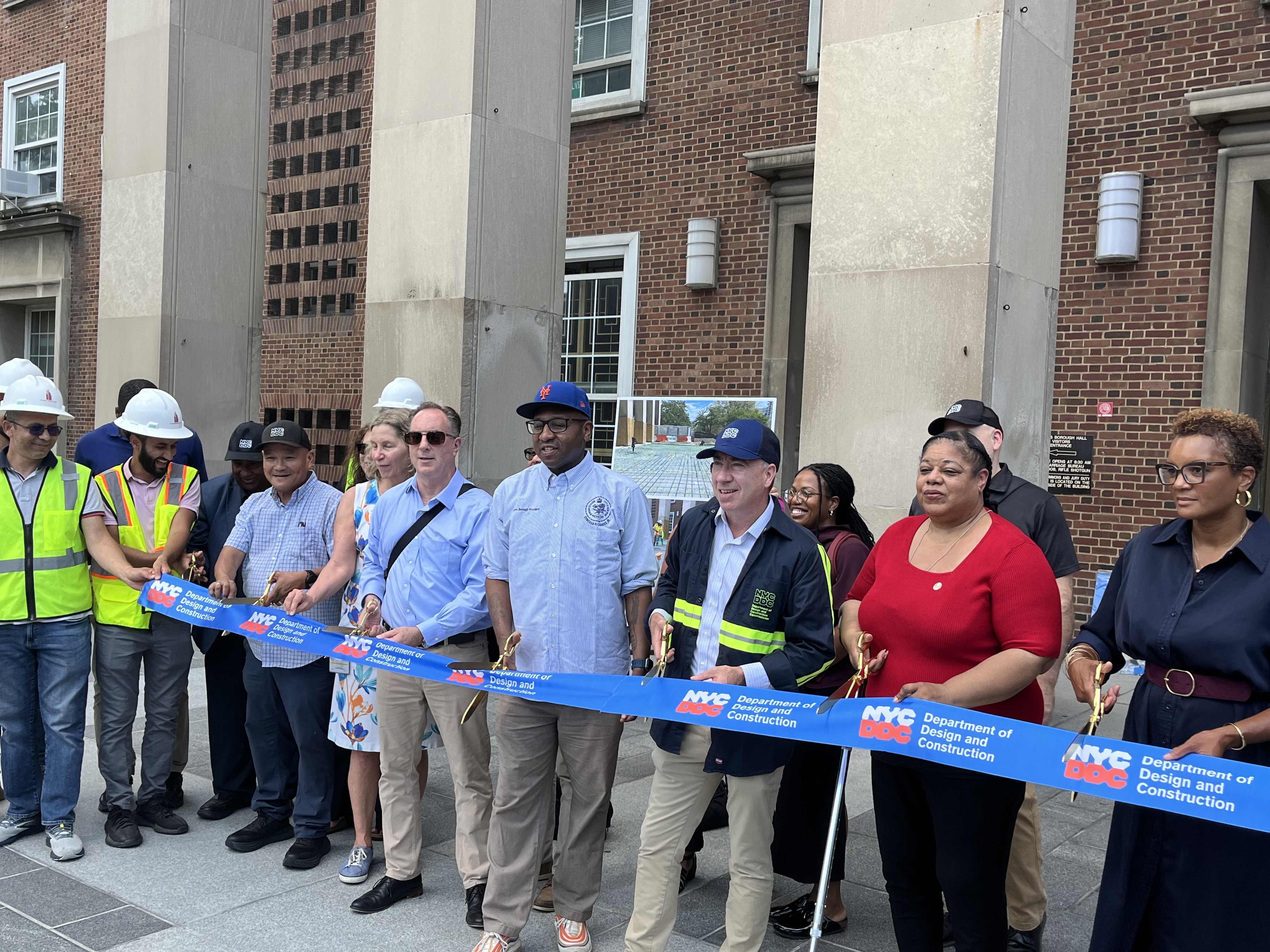 Queens Borough Hall gets ADA-accessible plaza as part of $6.25M ...