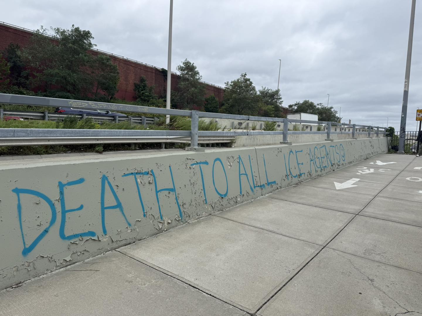 Holden slams anti-ICE graffiti on Kosciuszko Bridge, warns rhetoric ...
