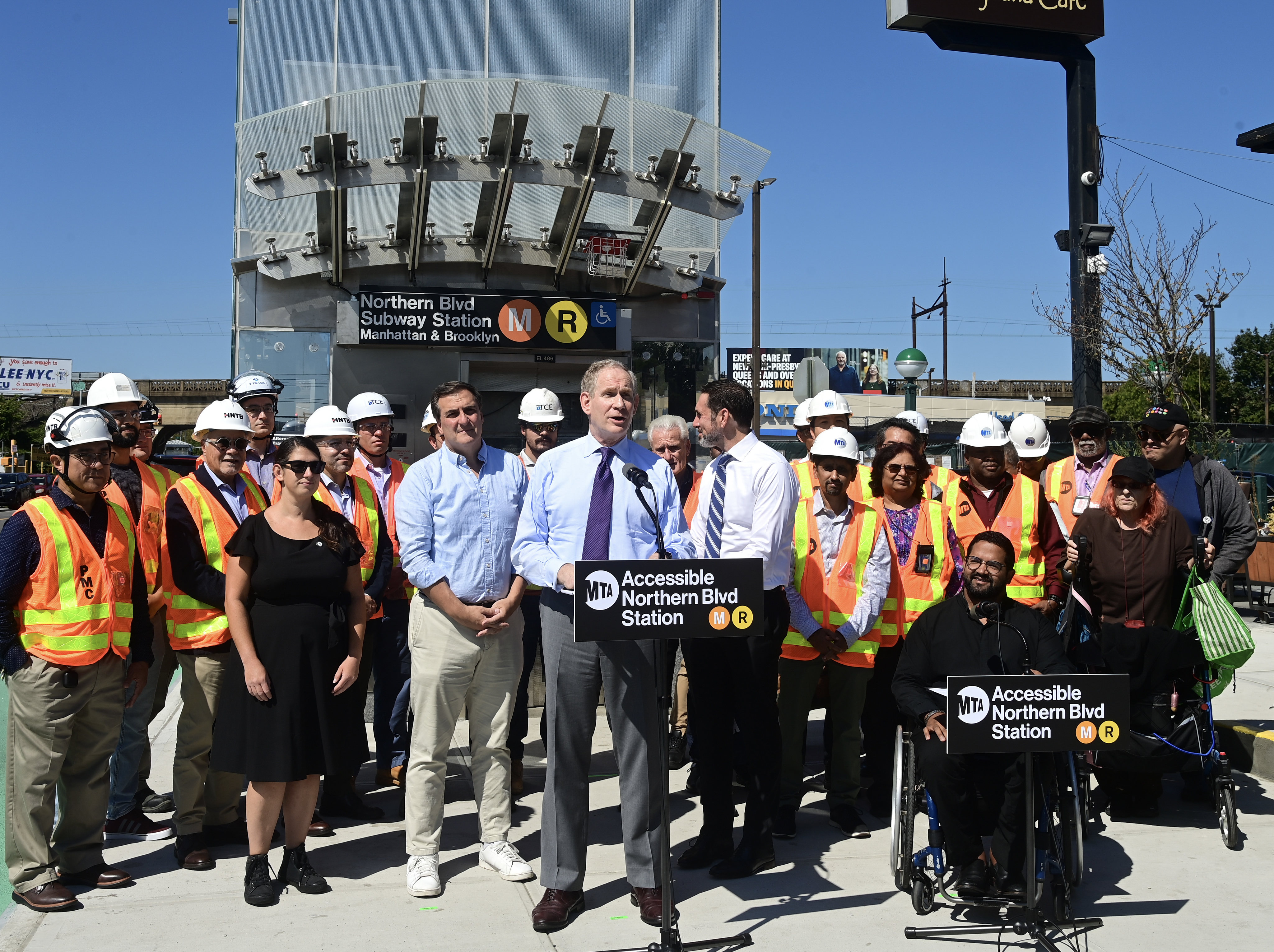 MTA opens new elevators at the Northern Boulevard M/R subway station in ...