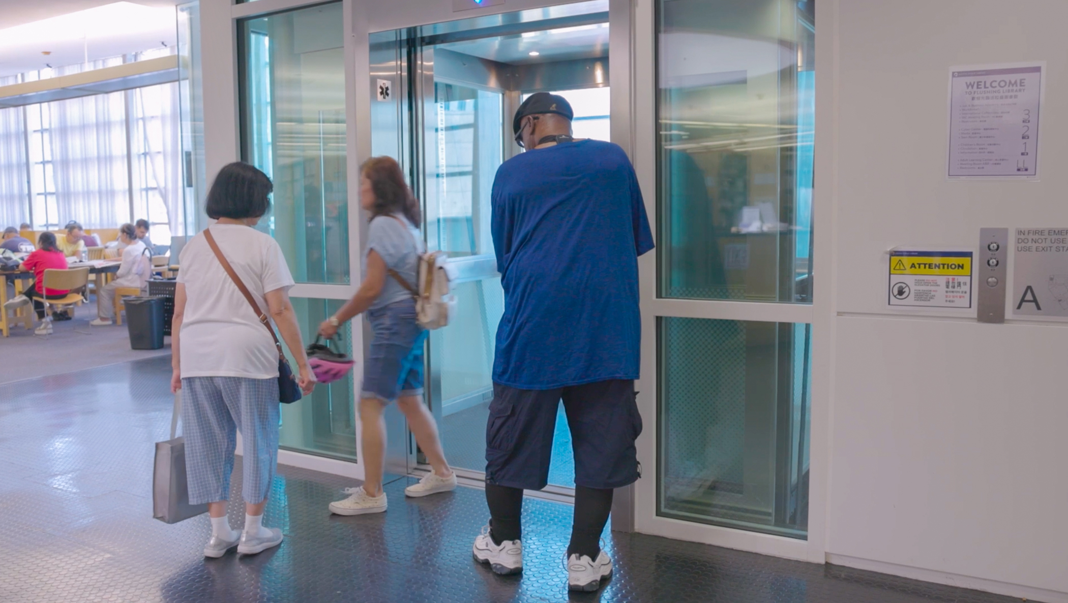New ADA-accessible elevator opens at Flushing branch of Queens Public ...